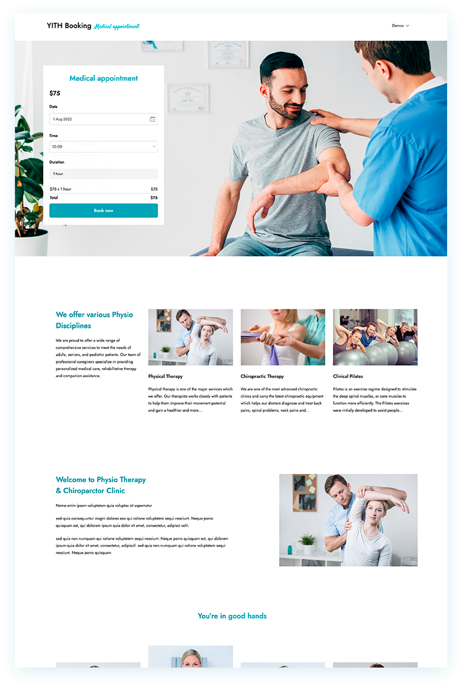 Live Demo - YITH Booking & Appointments for WooCommerce
