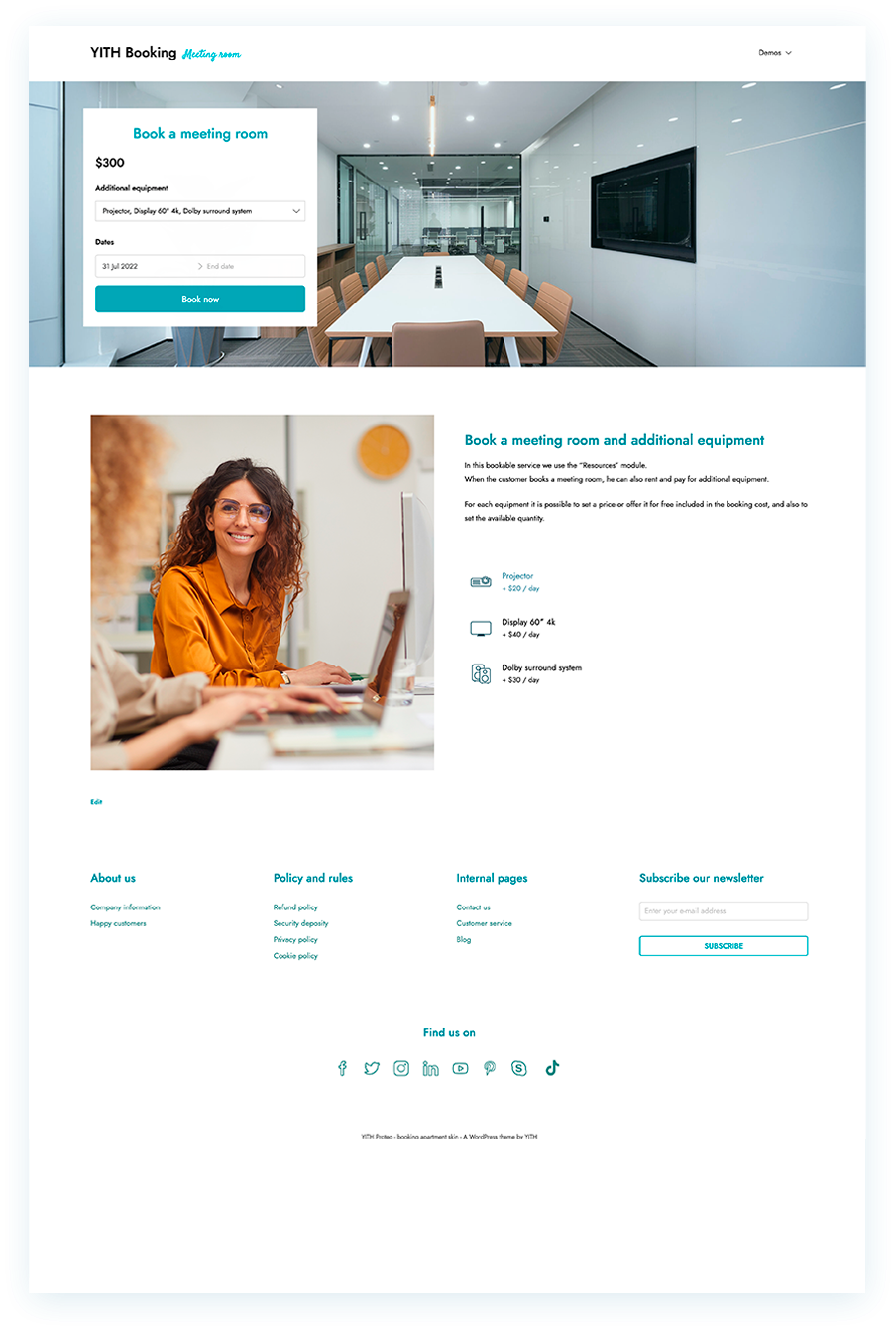 Live Demo - YITH Booking & Appointments for WooCommerce